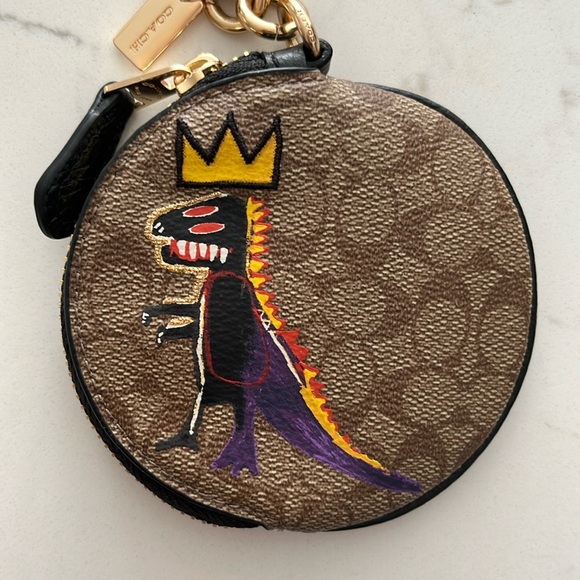 Coach | Bags | Coach X Jean Michel Basquiat Circular Coin Pouch In ...